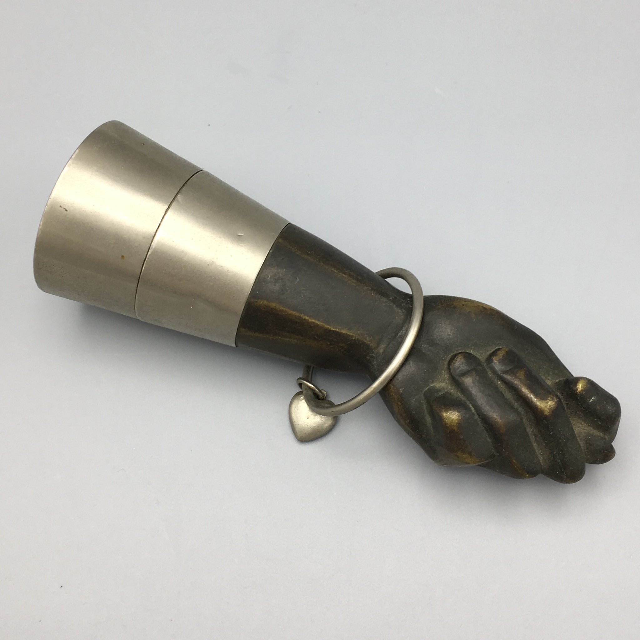 Carl Aubock Large Bronze Lighter for Saks Signed Mid Century Modern ...