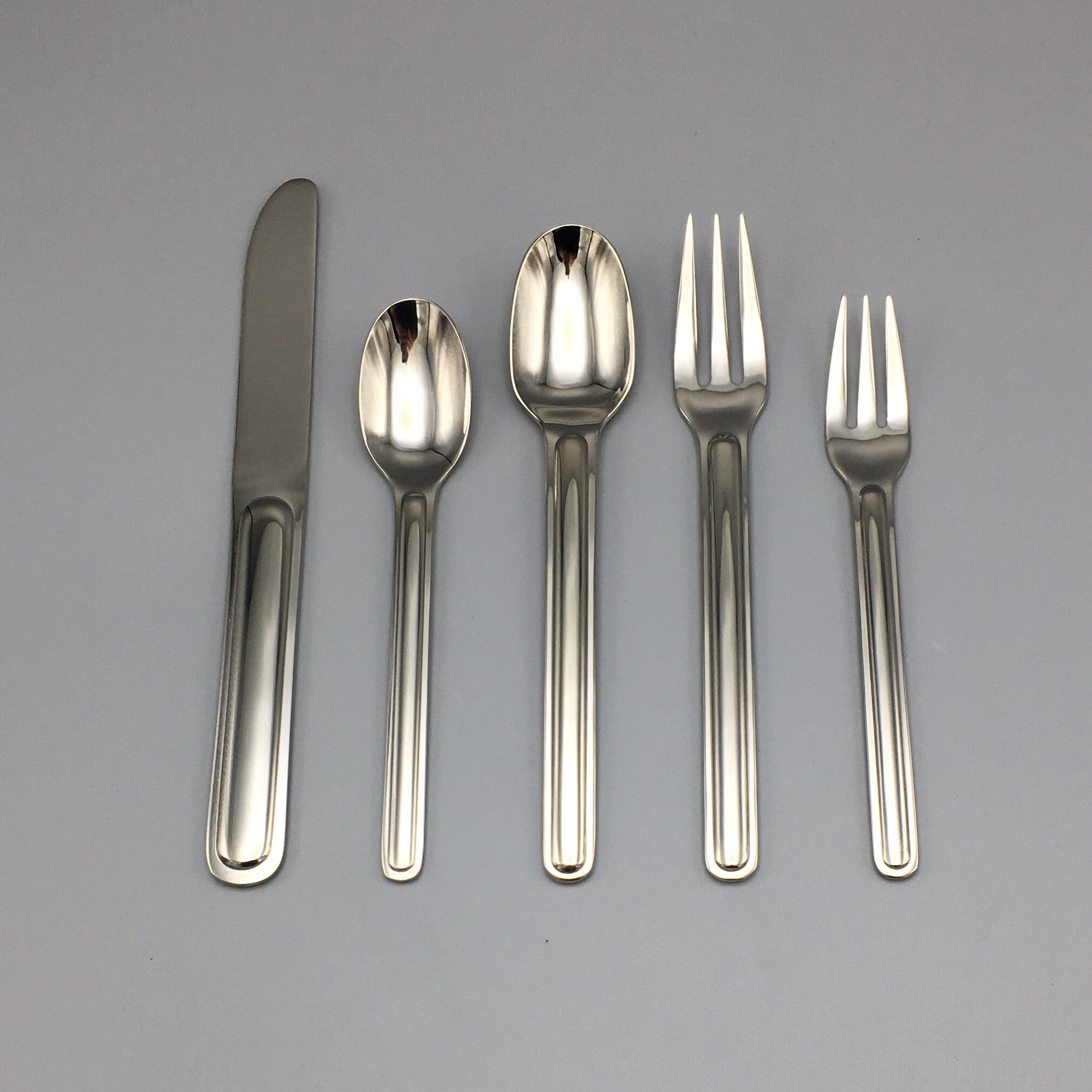 Vintage Minimalist WARD BENNETT Prisma Stainless Flatware Set (20pc ...